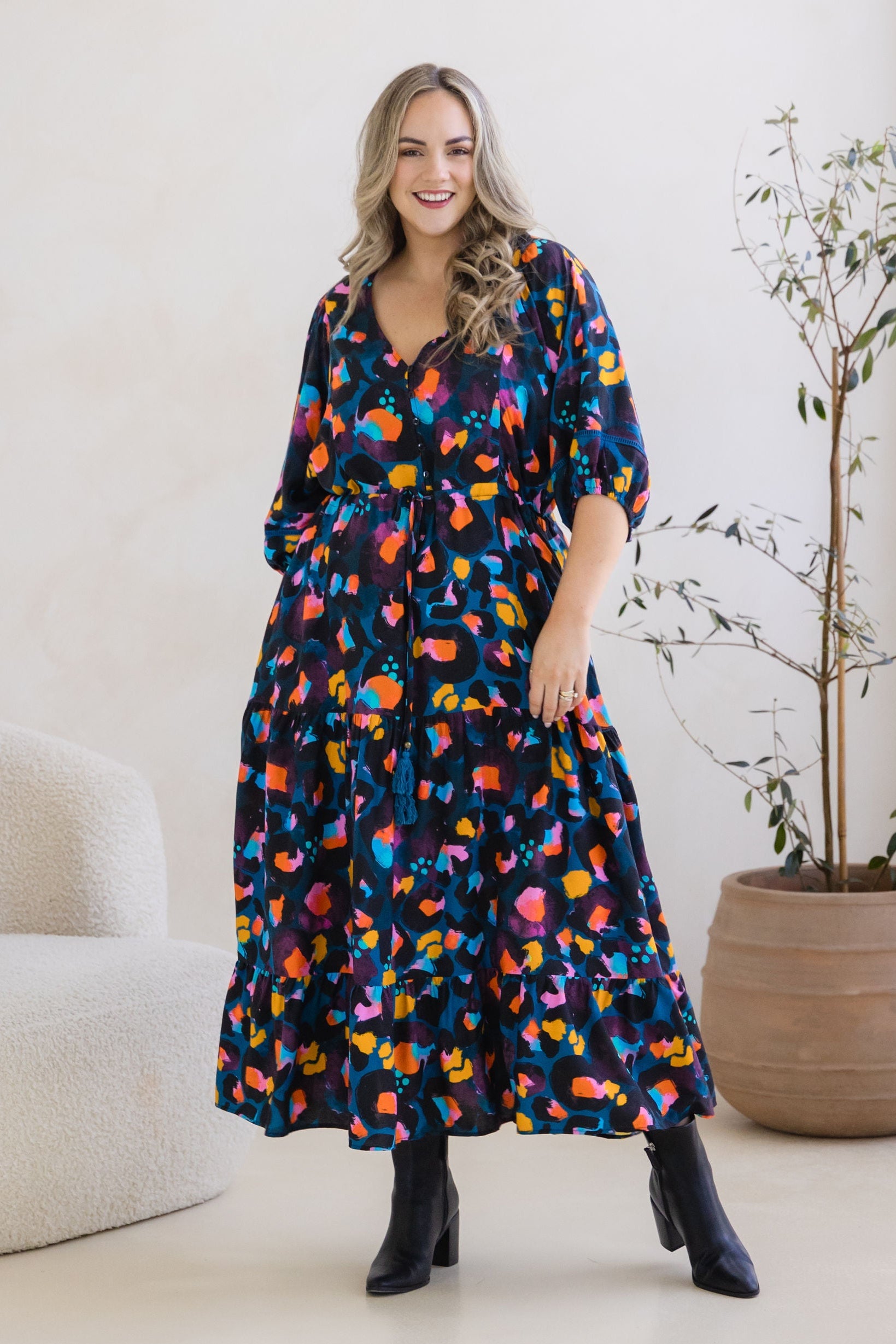 Addison Dress in Verona by Kasey Rainbow – Proud Poppy Clothing