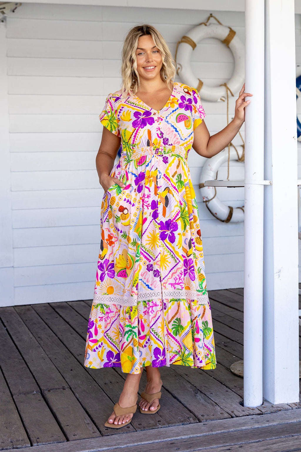 Louisa Maxi Dress in Toucan Paradise – Proud Poppy Clothing