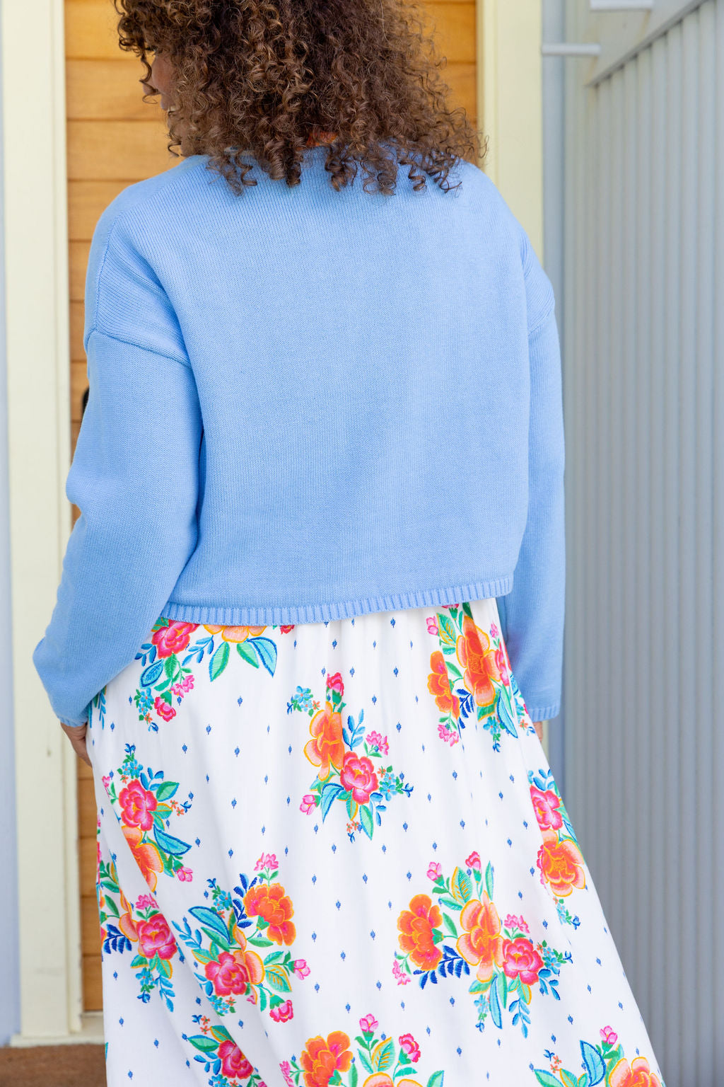 Blakely Crop Knit in Cornflower Blue – Proud Poppy Clothing