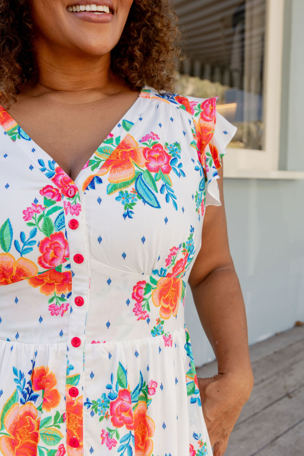 Chelsea Midi Dress in Frida – Proud Poppy Clothing