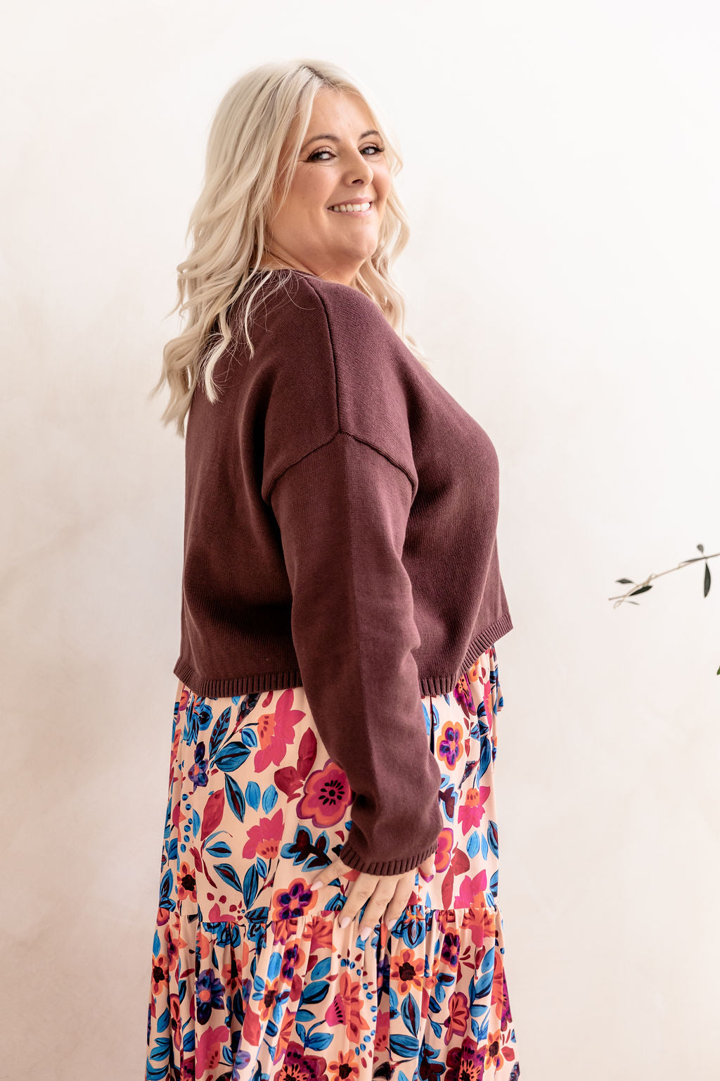 Blakely Crop Knit in Chocolate – Proud Poppy Clothing