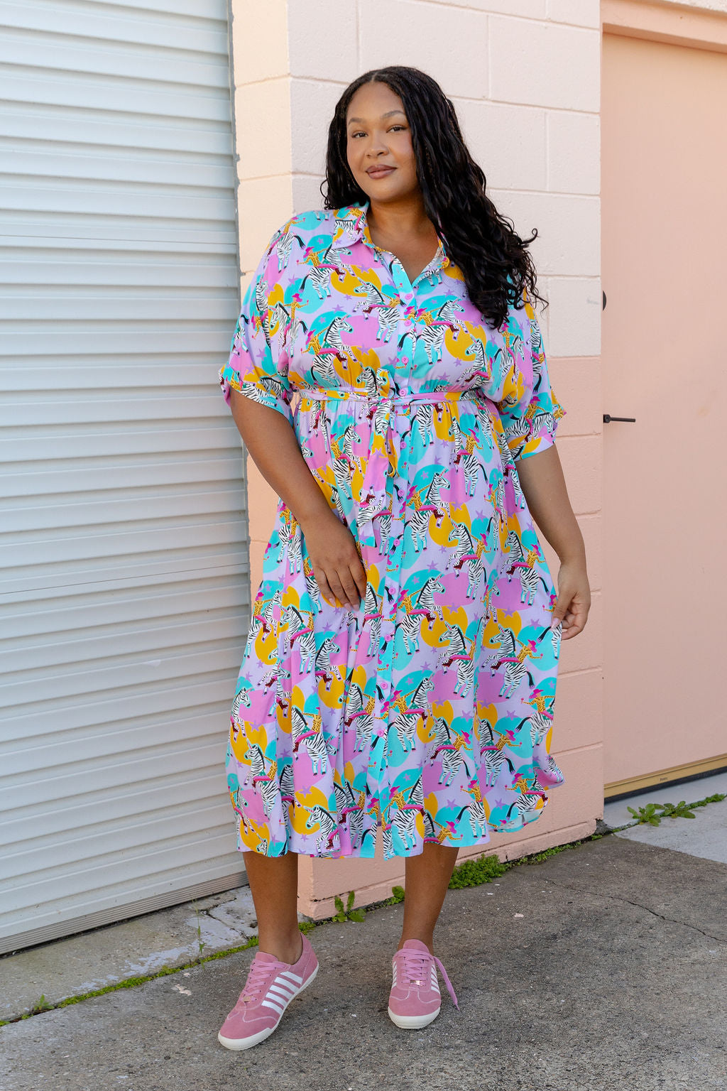 Maddy Midi Dress in Yee-Har by Deb McNaughton – Proud Poppy Clothing