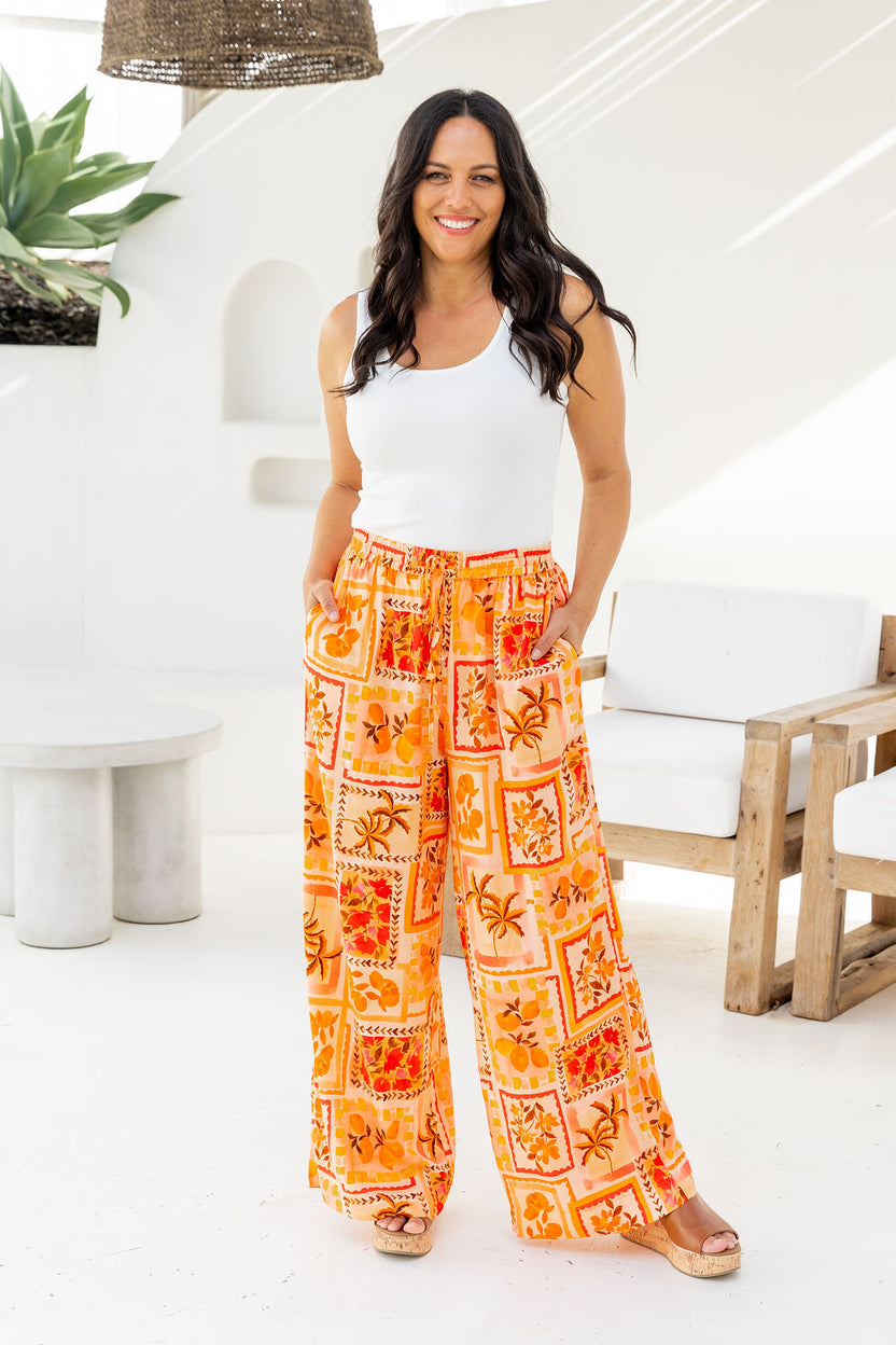 Gina Pant in Sunkissed Mosaic – Proud Poppy Clothing