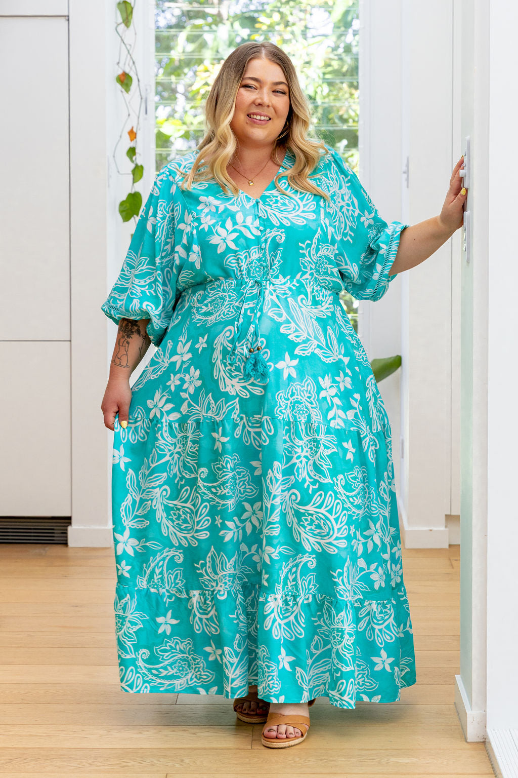 Addison Maxi Dress in Turquoise Paisley – Proud Poppy Clothing
