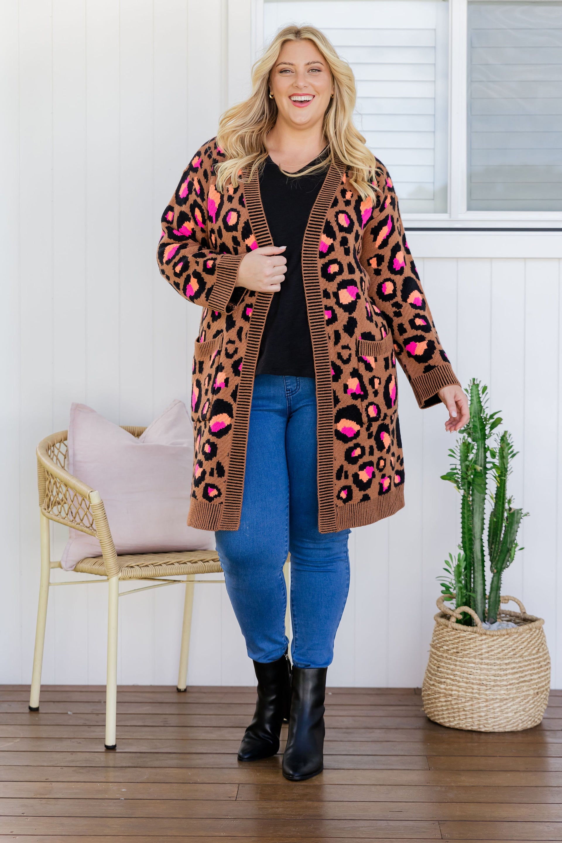 Darcy Cardi In Bronze Leopard by Kasey Rainbow – Proud Poppy Clothing