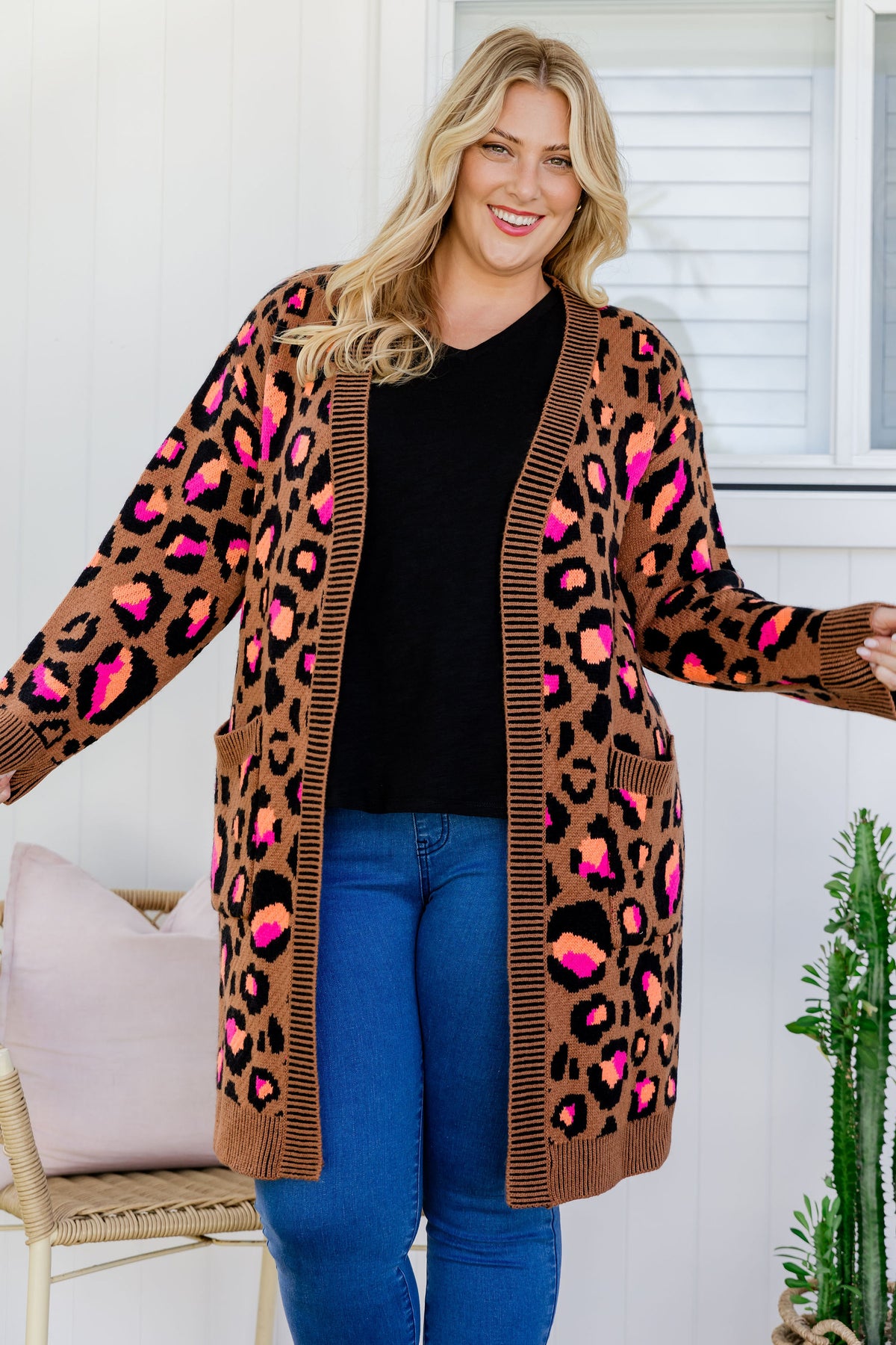 Darcy Cardi In Bronze Leopard by Kasey Rainbow – Proud Poppy Clothing