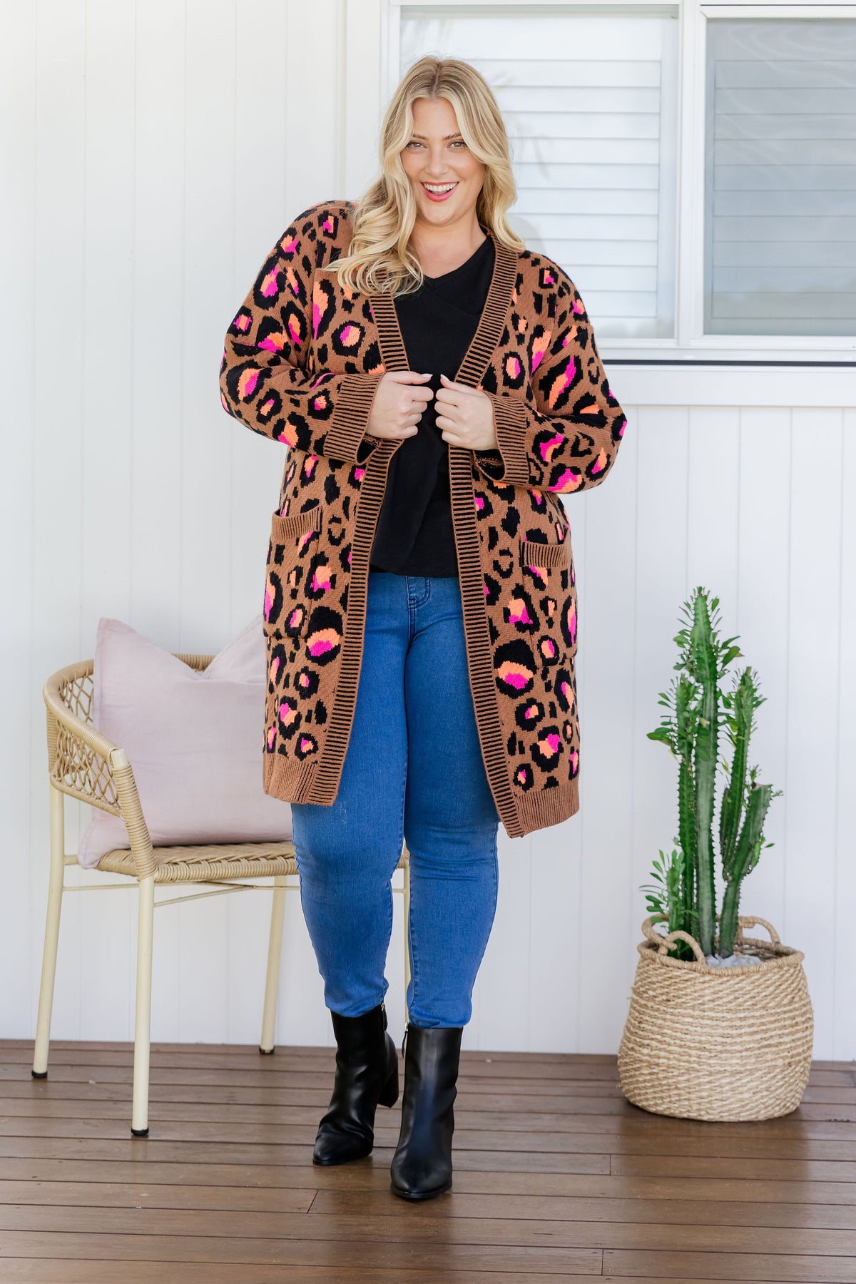 Darcy Cardi In Bronze Leopard by Kasey Rainbow – Proud Poppy Clothing
