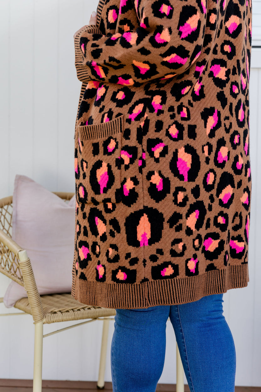Darcy Cardi In Bronze Leopard by Kasey Rainbow – Proud Poppy Clothing