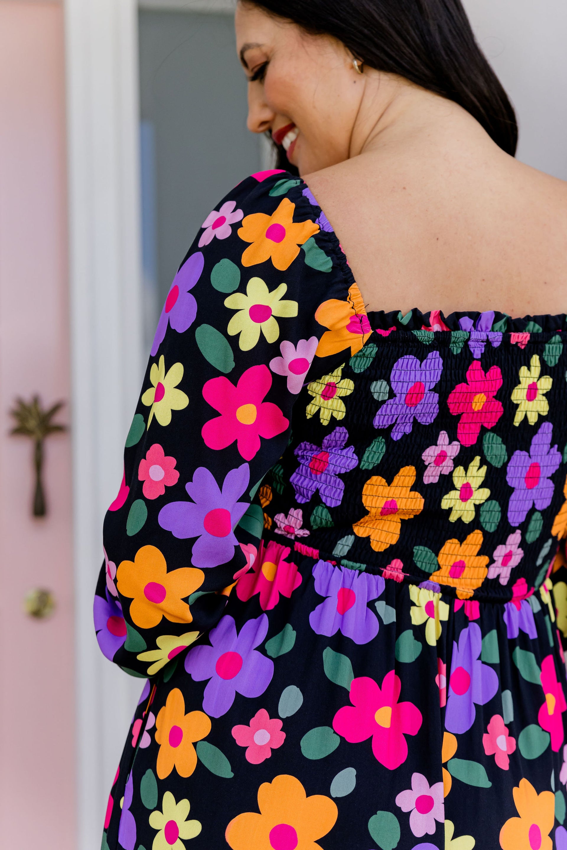 Emily Long Sleeve Jumpsuit in Bloomie – Proud Poppy Clothing