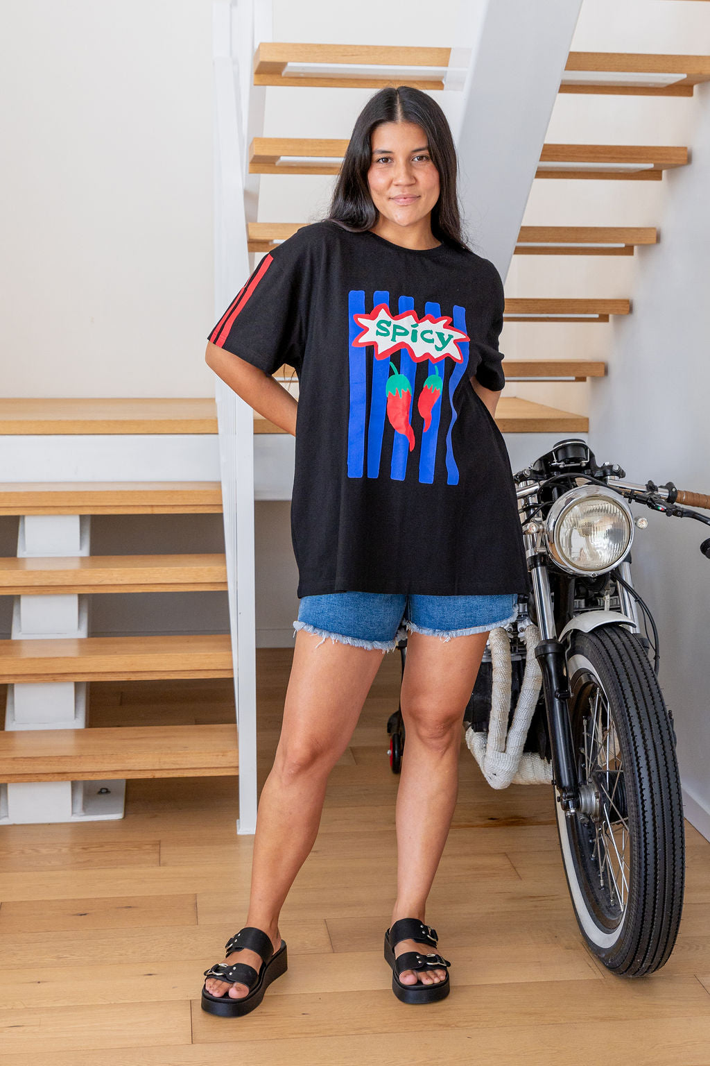 Alfie Oversized Tee in Spicy – Proud Poppy Clothing