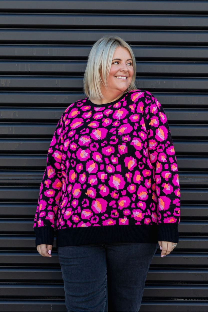 Frankie Knit In Black Leopard by Kasey Rainbow – Proud Poppy Clothing