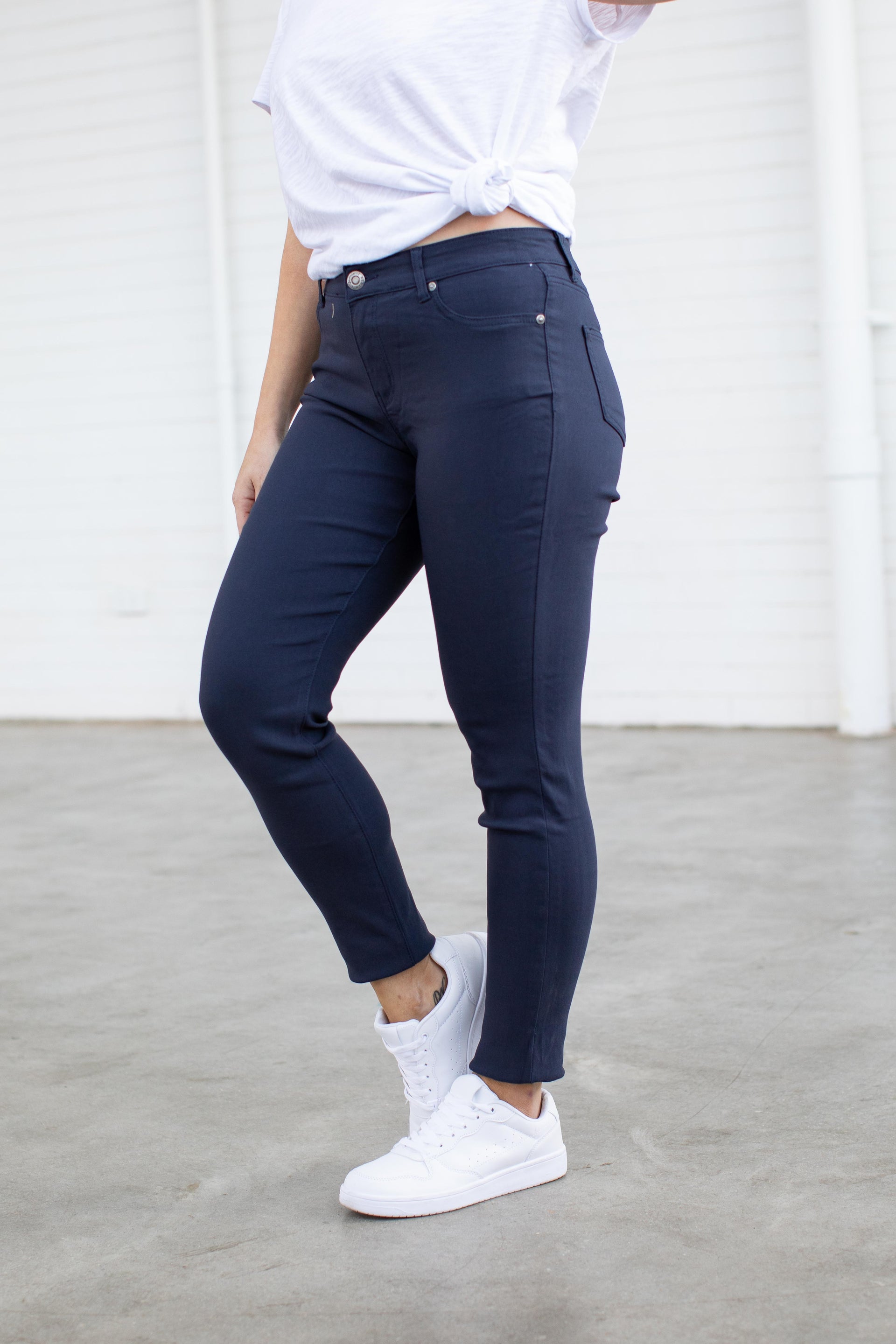 Austin Ultra Stretch Jean Pants in Navy – Proud Poppy Clothing